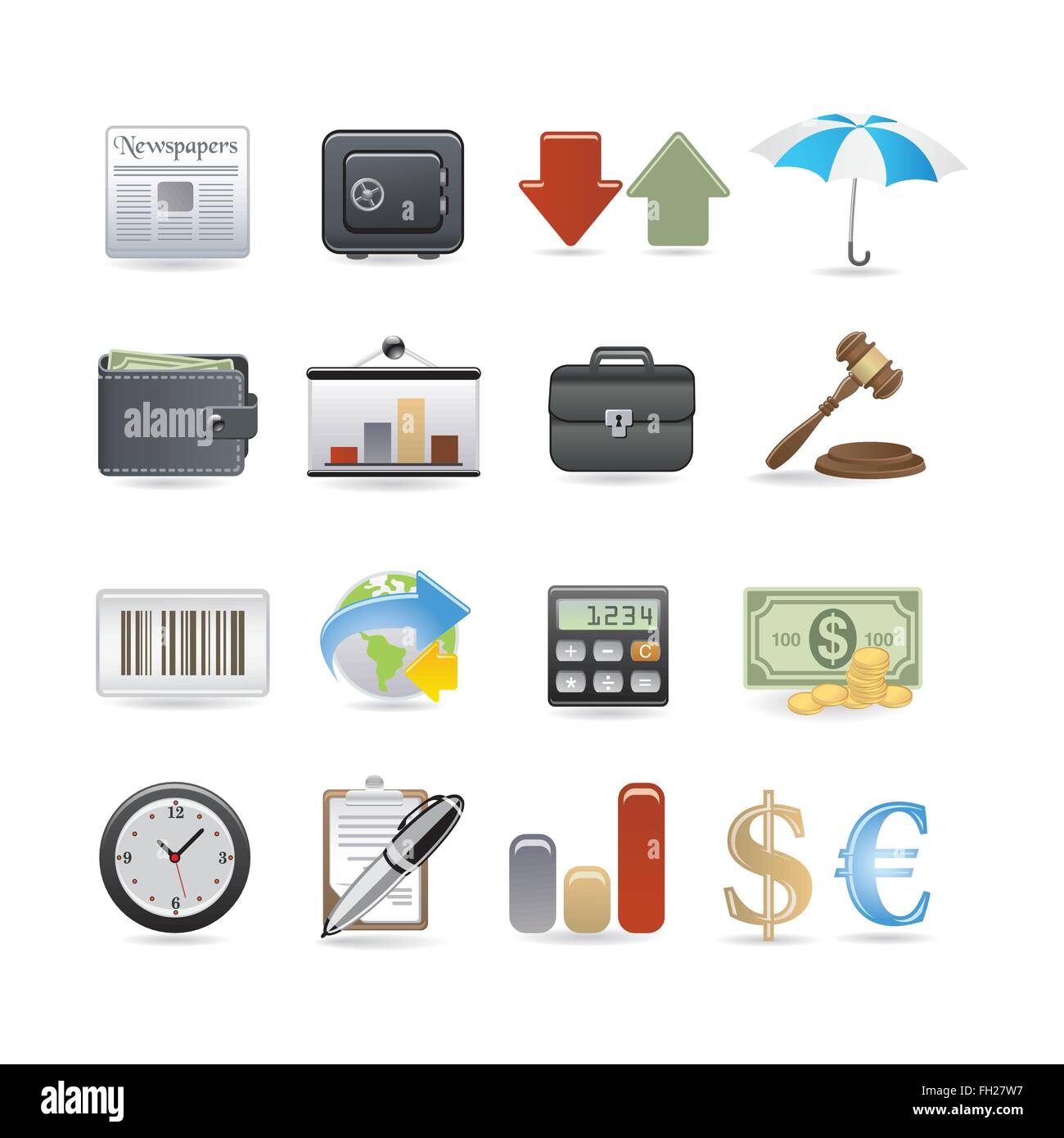 Finance icon set Stock Vector Image & Art - Alamy