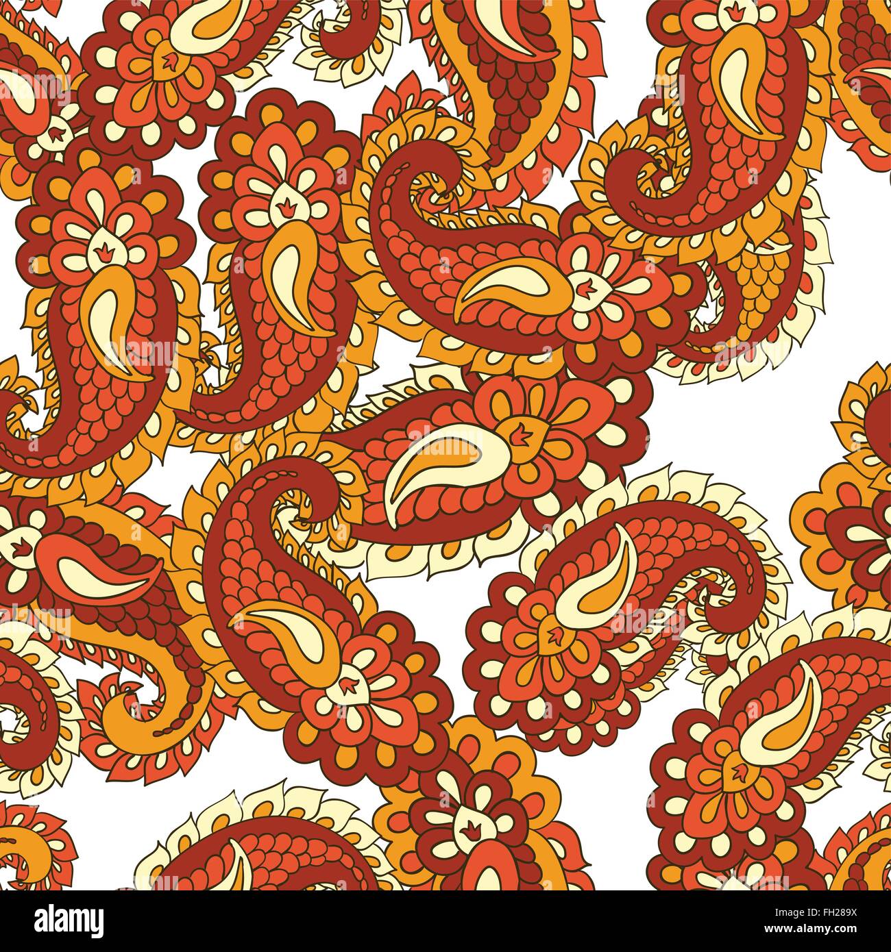 Seamless paisley pattern Stock Vector Image & Art - Alamy