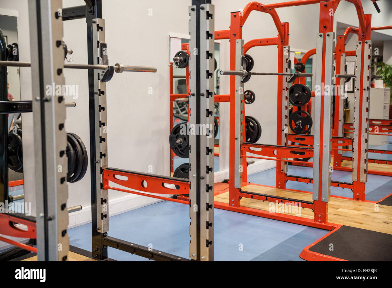 Shot of weights and barbells Stock Photo - Alamy