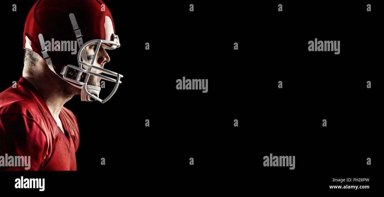 American football player side profile hi-res stock photography and ...