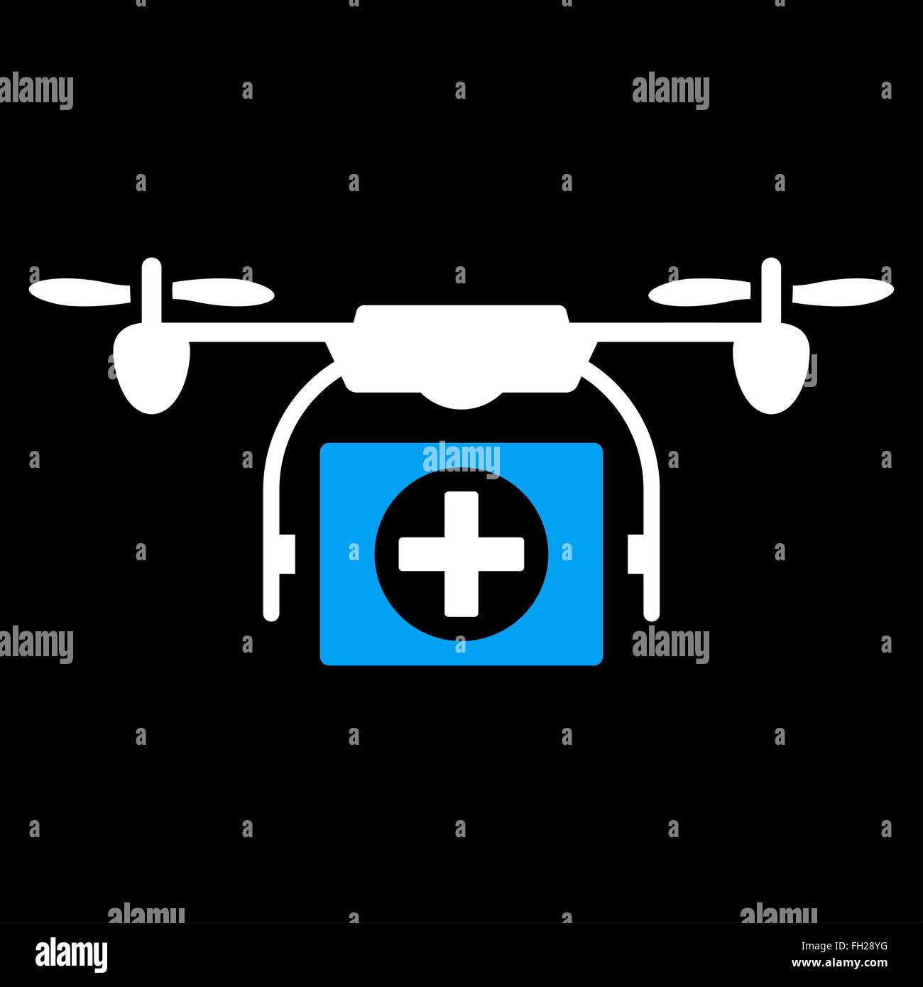 Medical Drone Icon Stock Photo - Alamy