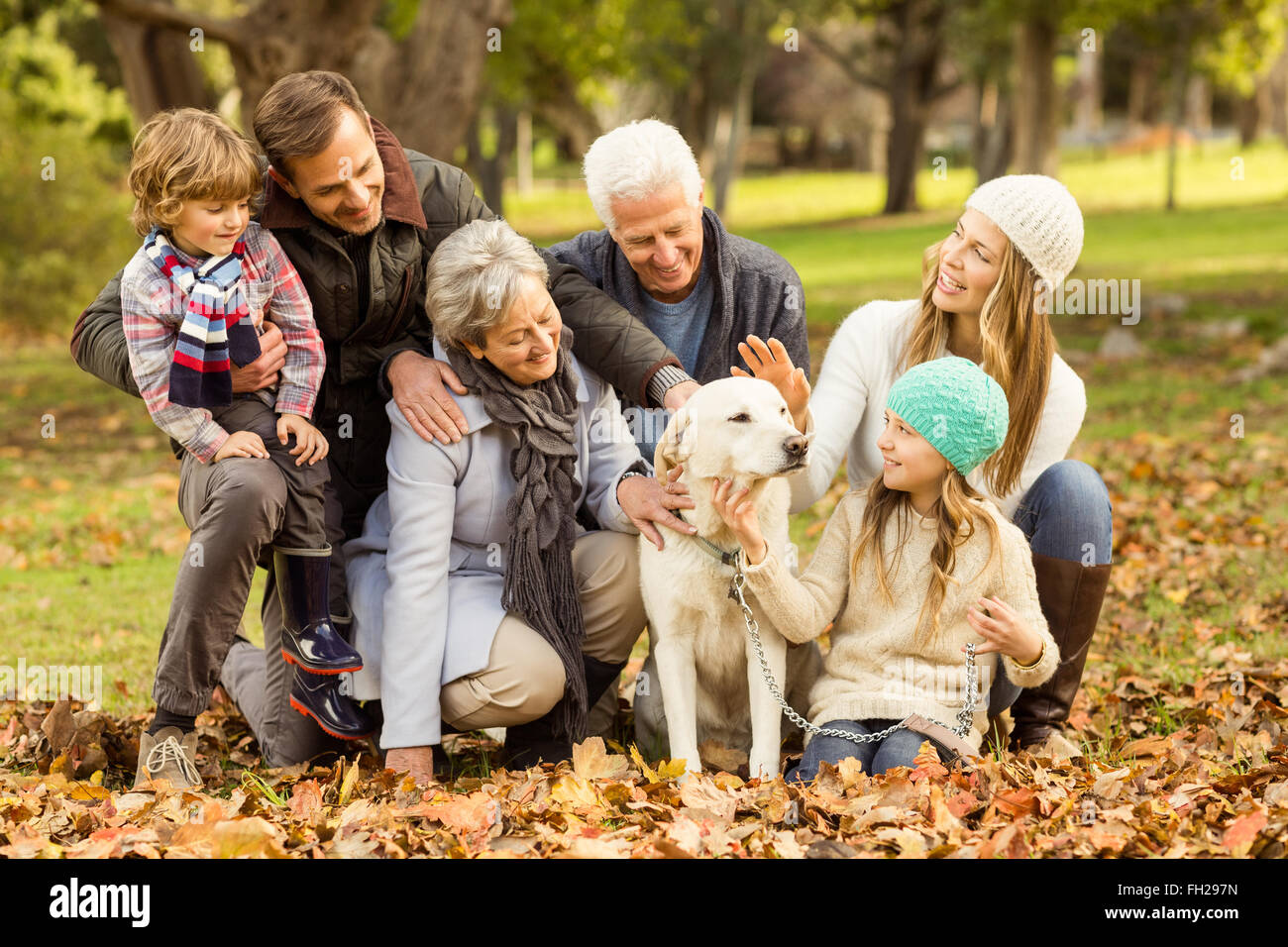 Portrait of an extended family Stock Photo - Alamy