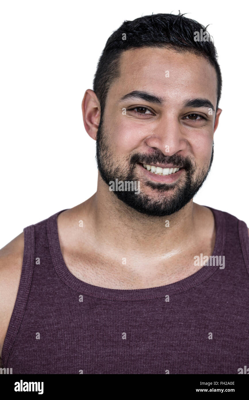 Muscular man looking at camera Stock Photo - Alamy