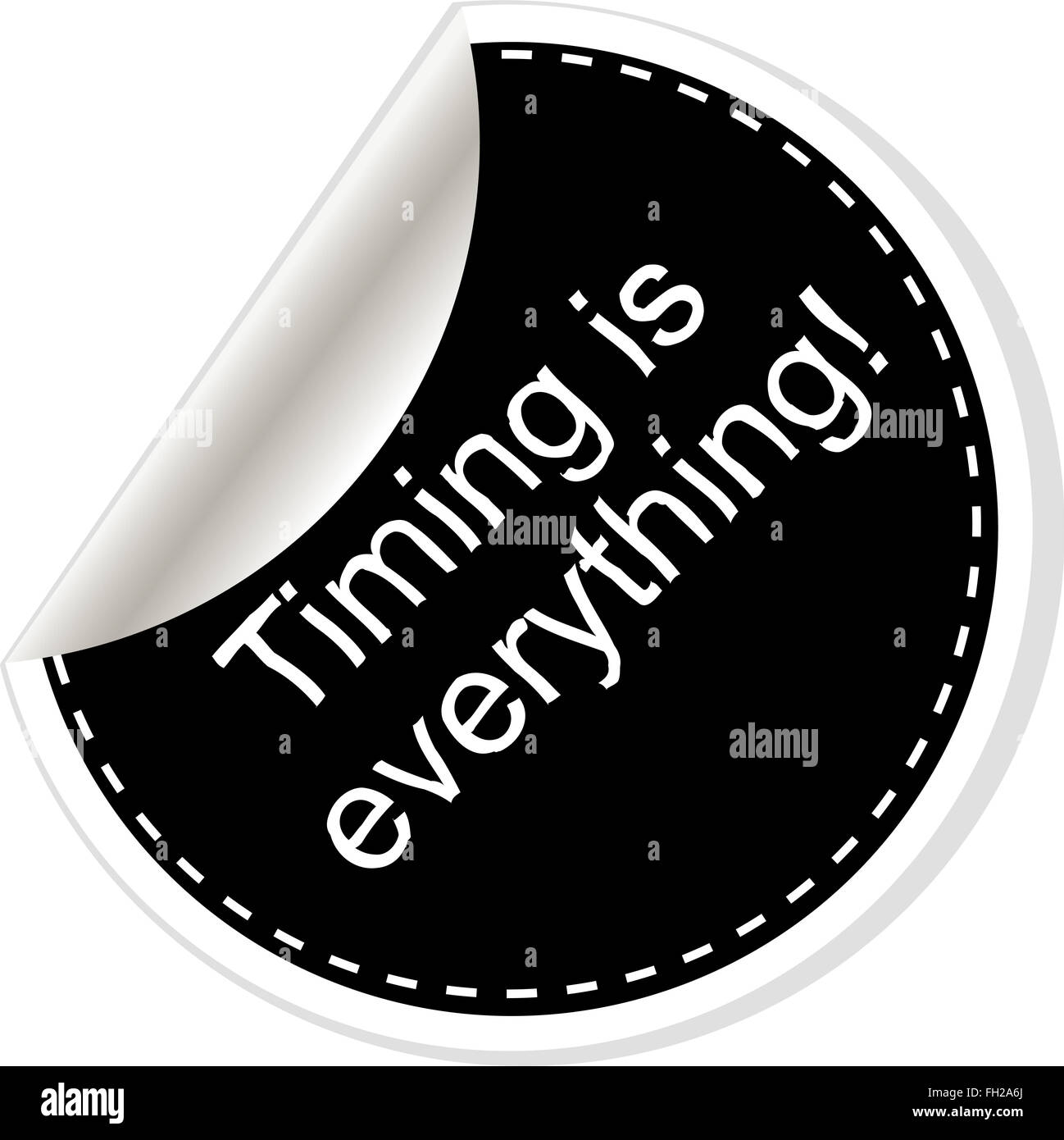 Timing is everything. Inspirational motivational quote. Simple trendy ...