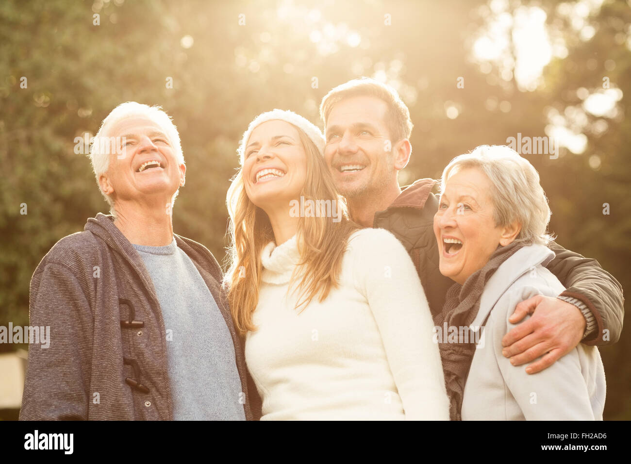 Portrait of a smiling family Stock Photo - Alamy