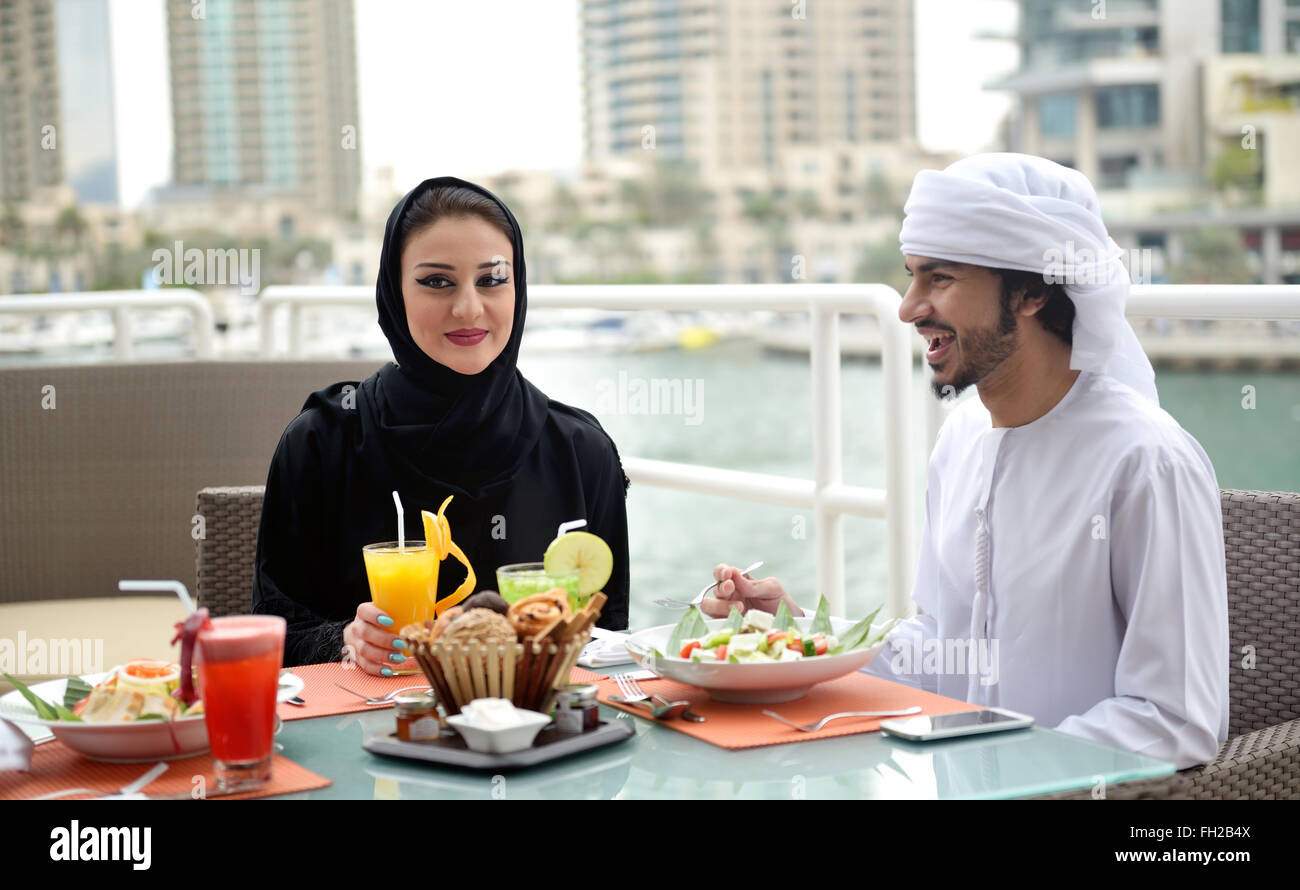 Restaurant dubai couple hi-res stock photography and images - Alamy