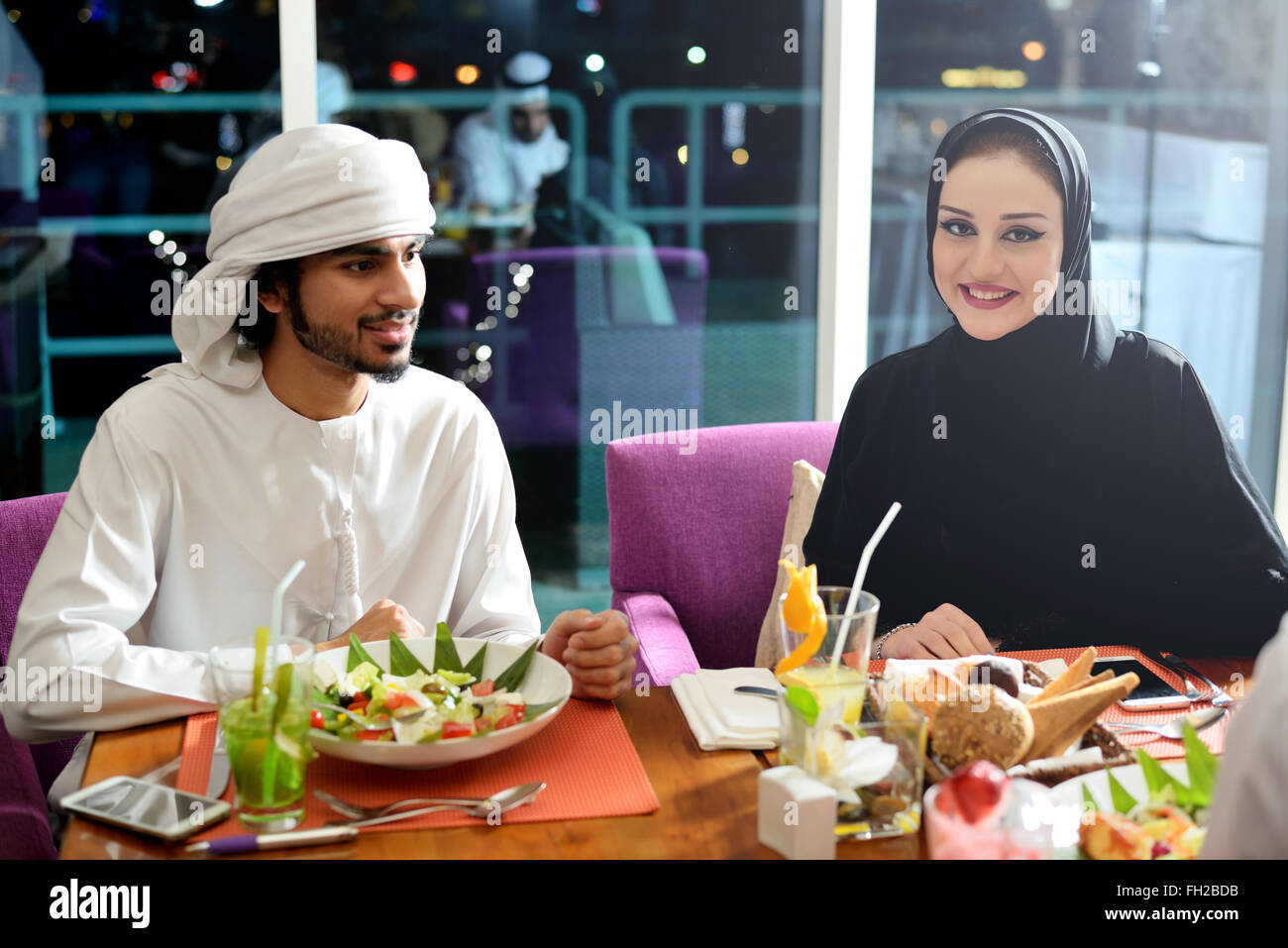 Restaurant dubai couple hi-res stock photography and images - Alamy