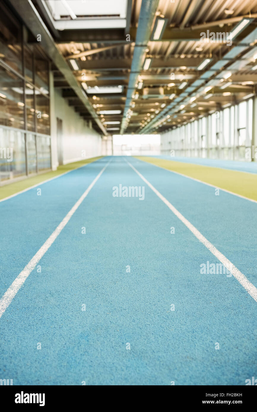 Indoor running track Stock Photo - Alamy