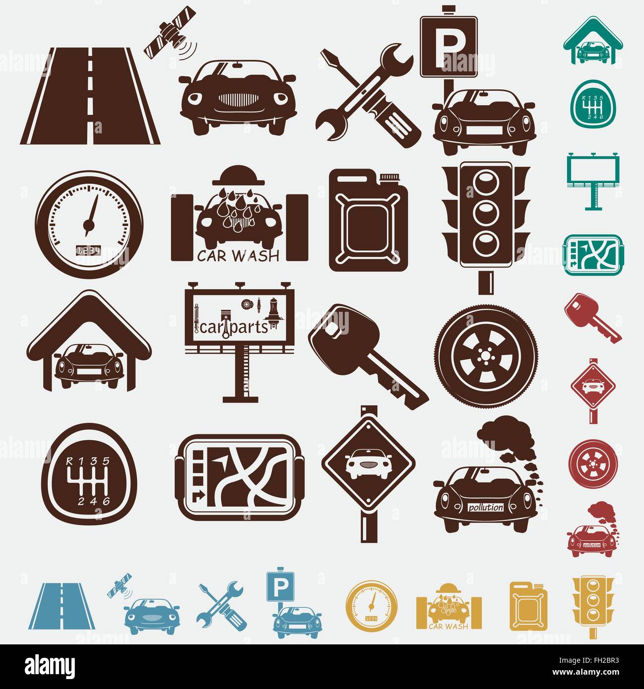 Car billboard Stock Vector Images - Alamy