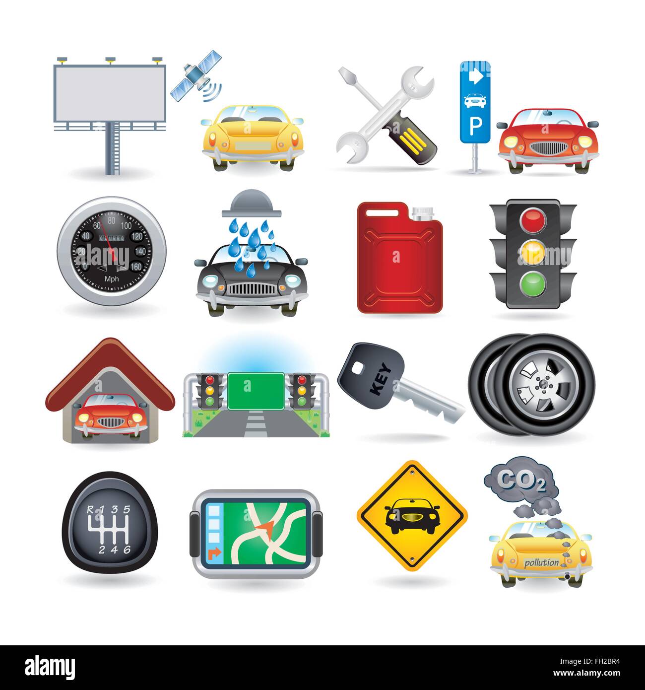 car icon set Stock Vector Image & Art - Alamy