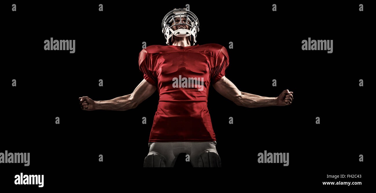 Angry american football player hi-res stock photography and images - Alamy