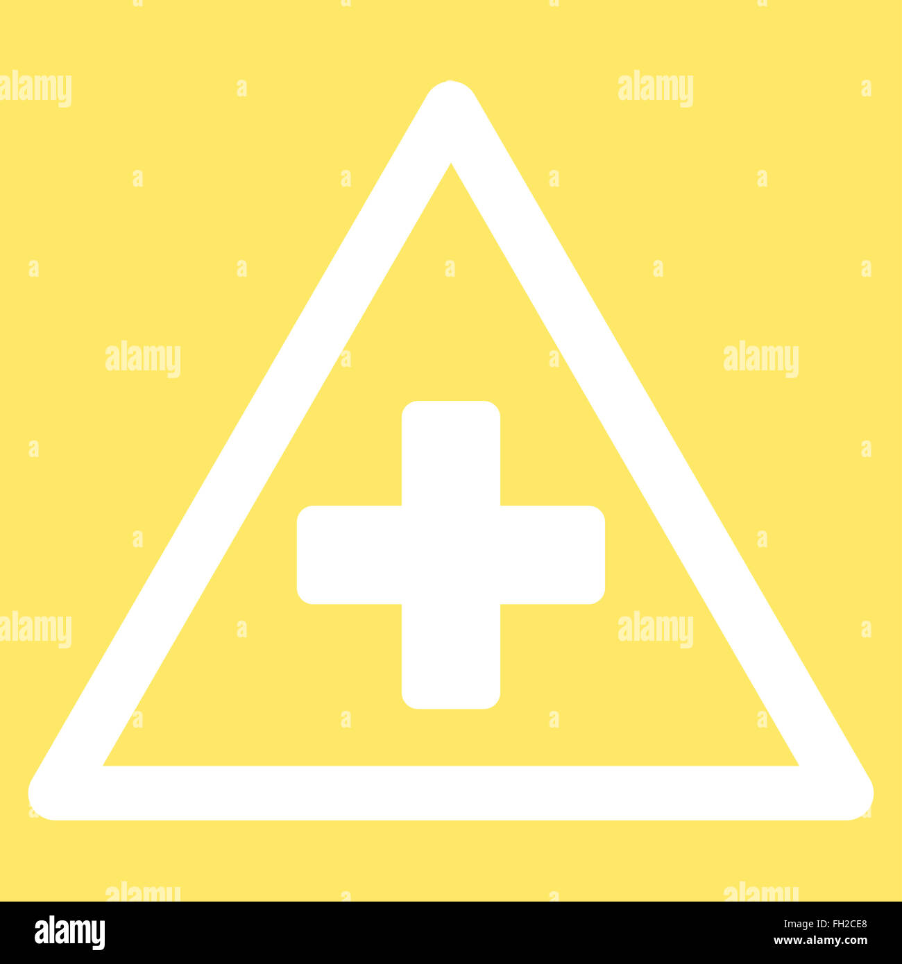 Health Warning Icon Stock Photo - Alamy