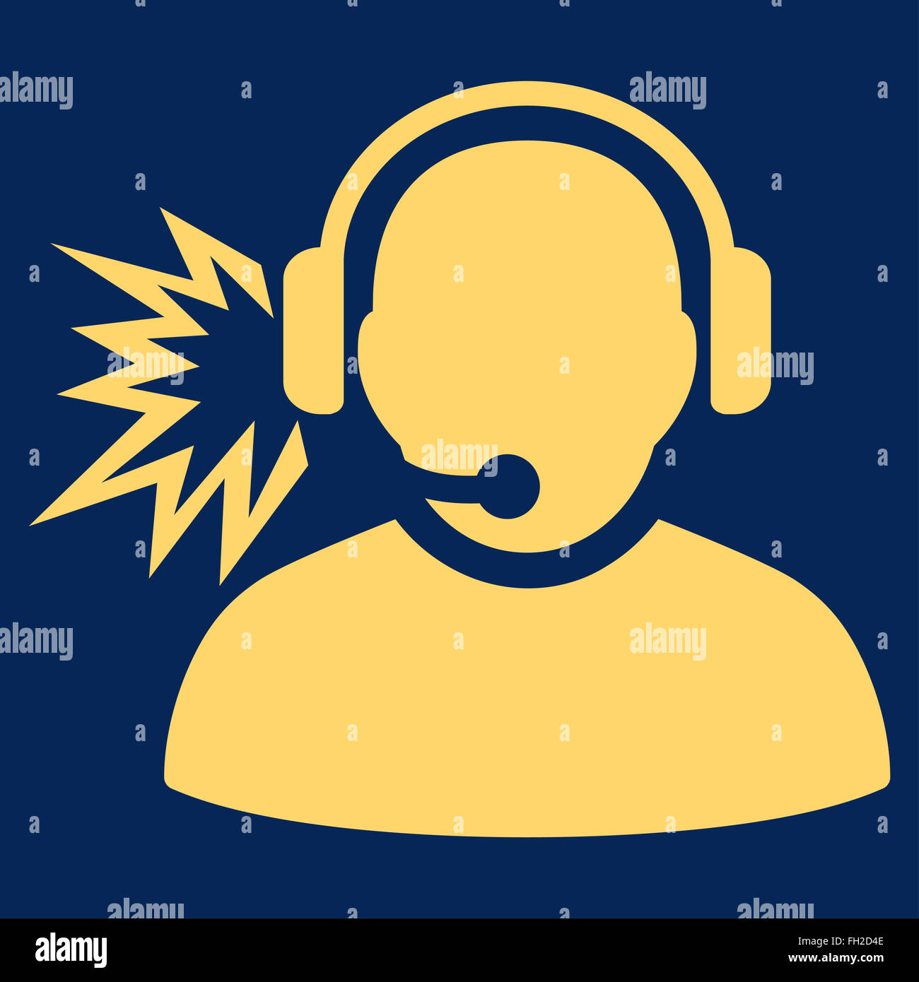 Operator Message Icon Stock Photo - Alamy
