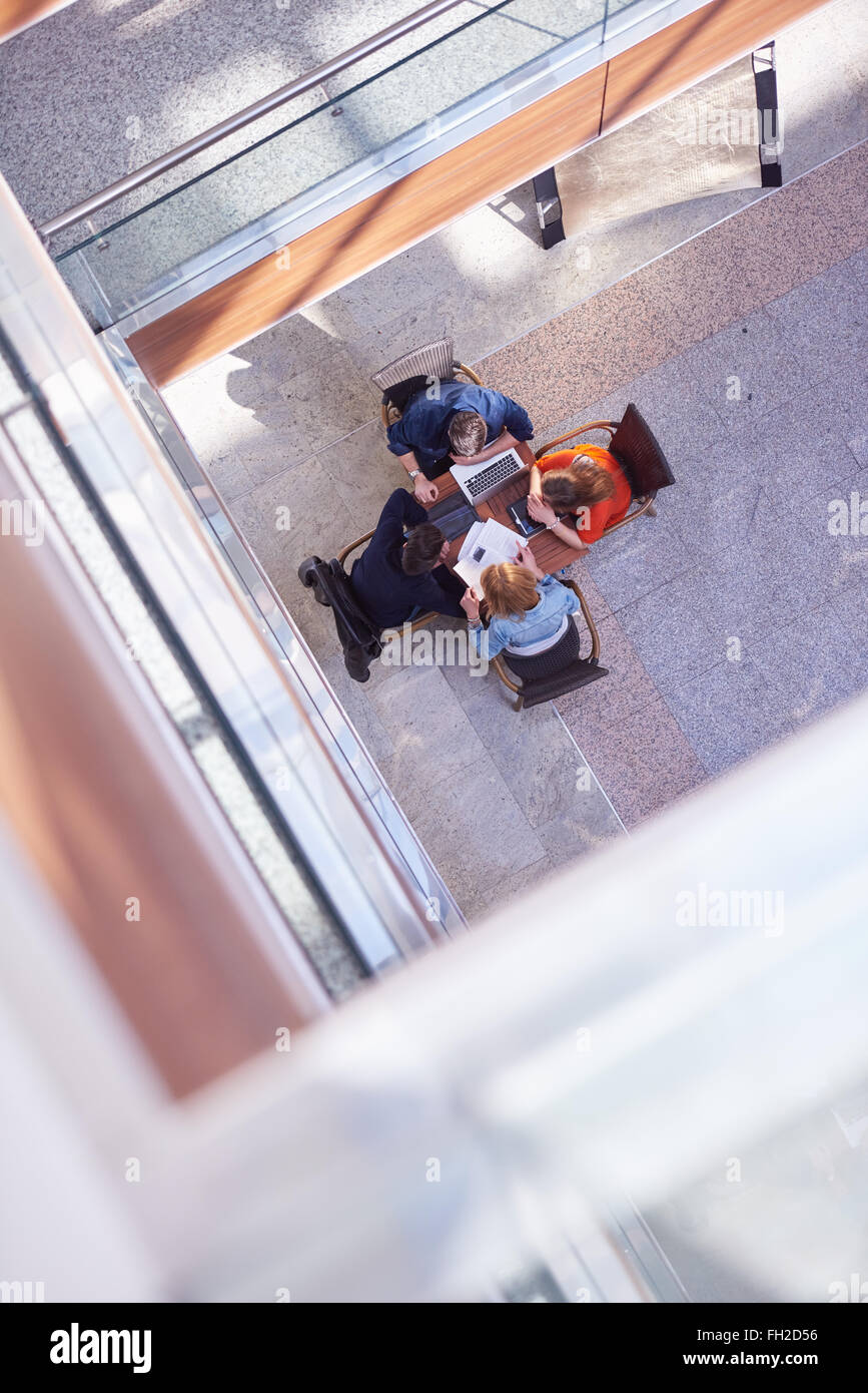 students group working on school project together Stock Photo - Alamy