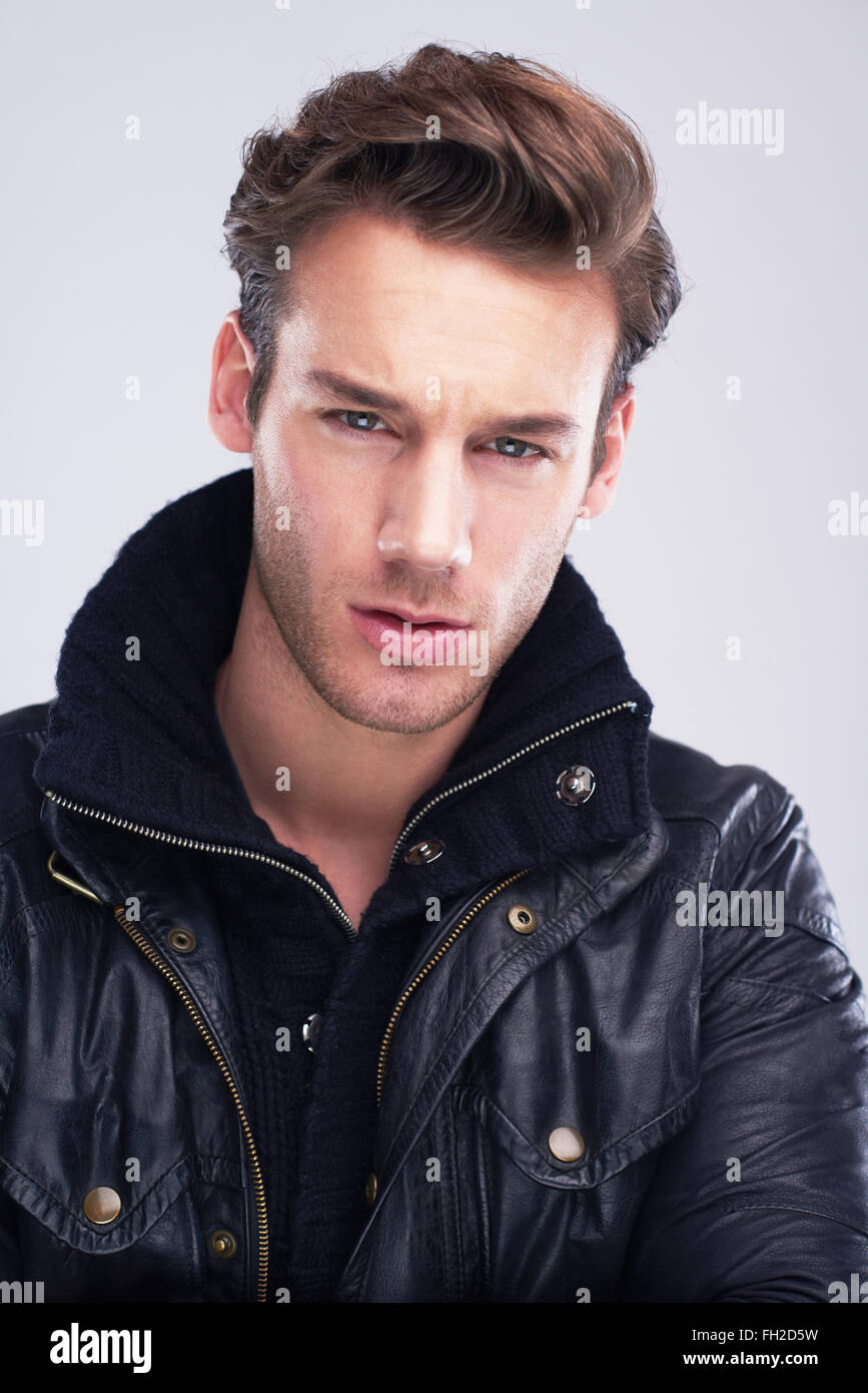 handsome young man portrait Stock Photo - Alamy