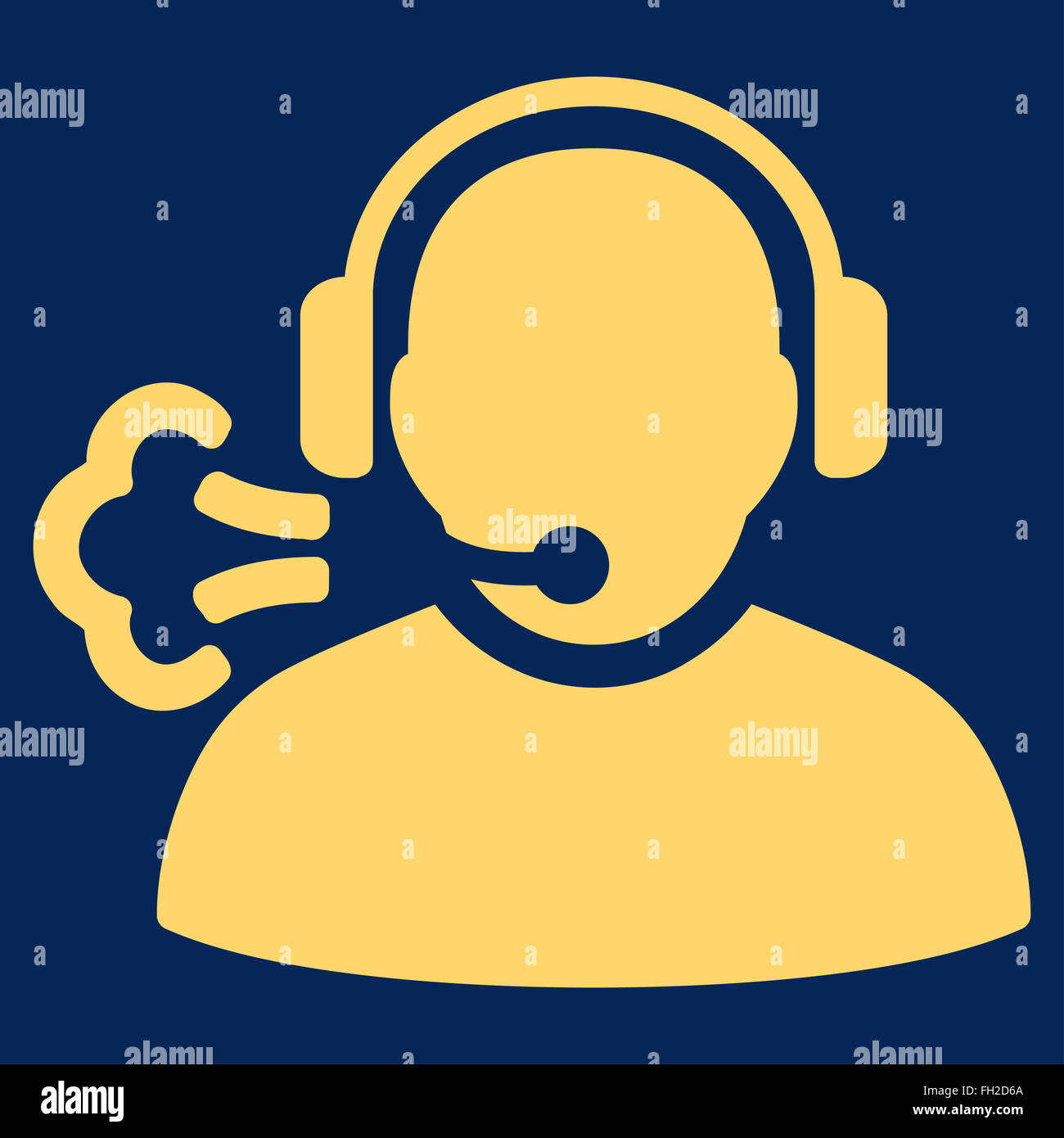 Operator Message Icon Stock Photo - Alamy