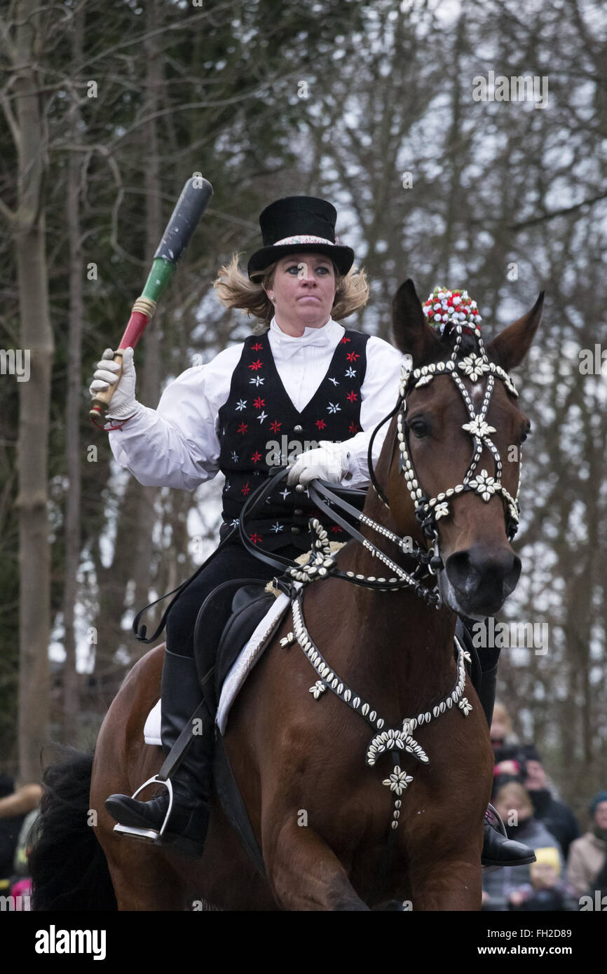 shrove festival horse tradition Denmark Danish day Stock Photo - Alamy