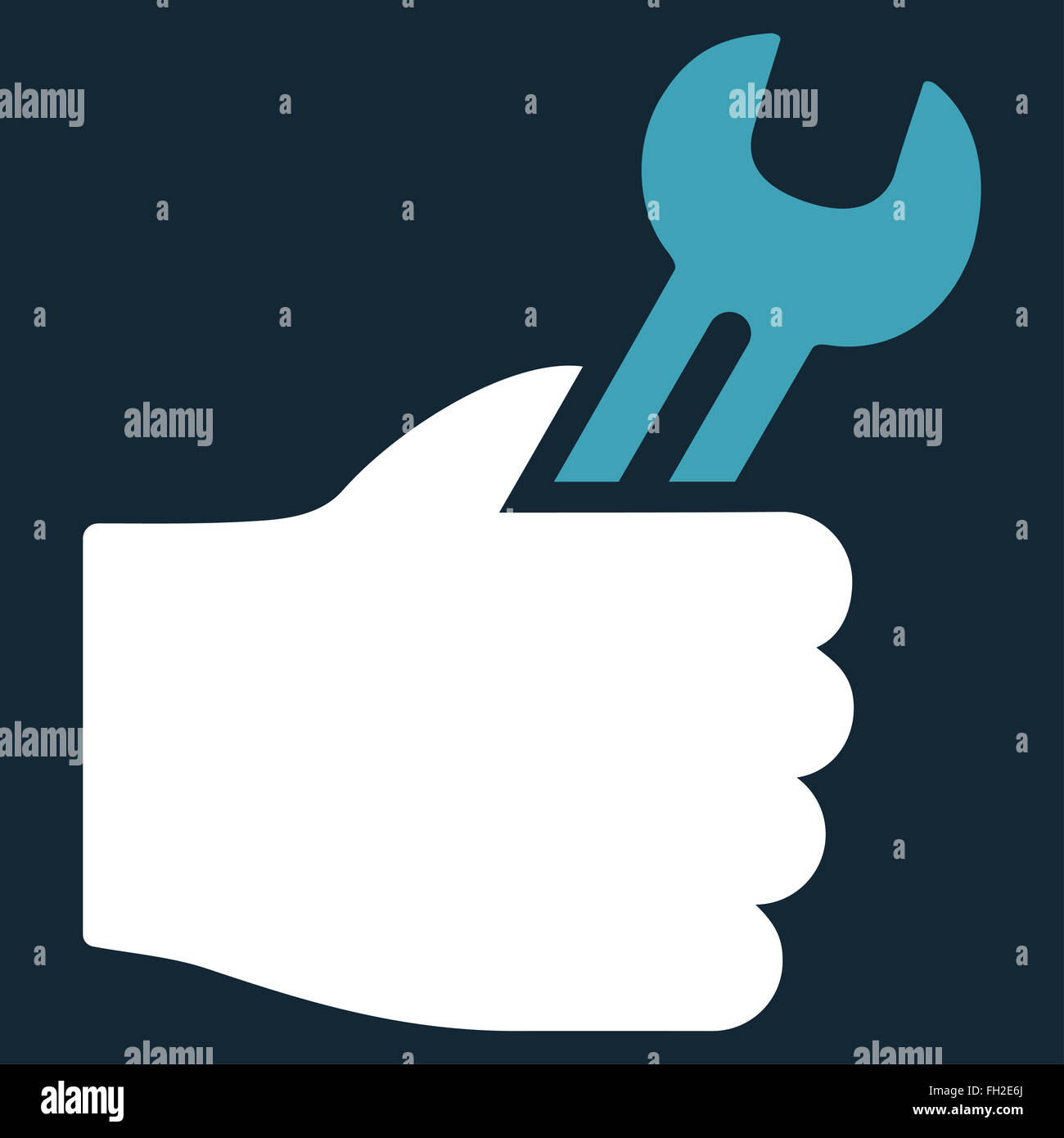 Service Hand Icon Stock Photo - Alamy