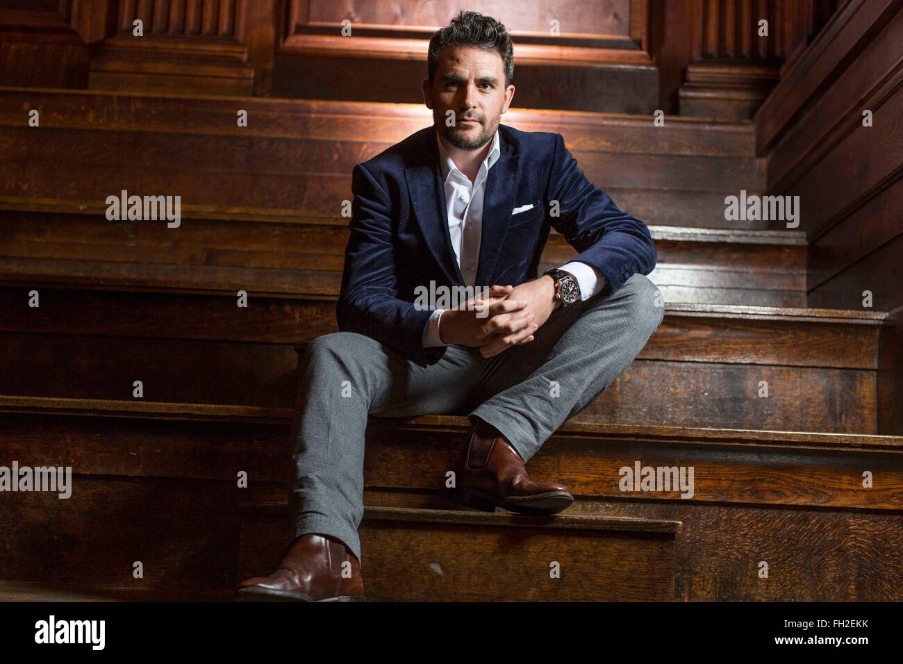 Portrait of explorer and TV presenter Levison Wood Stock Photo - Alamy