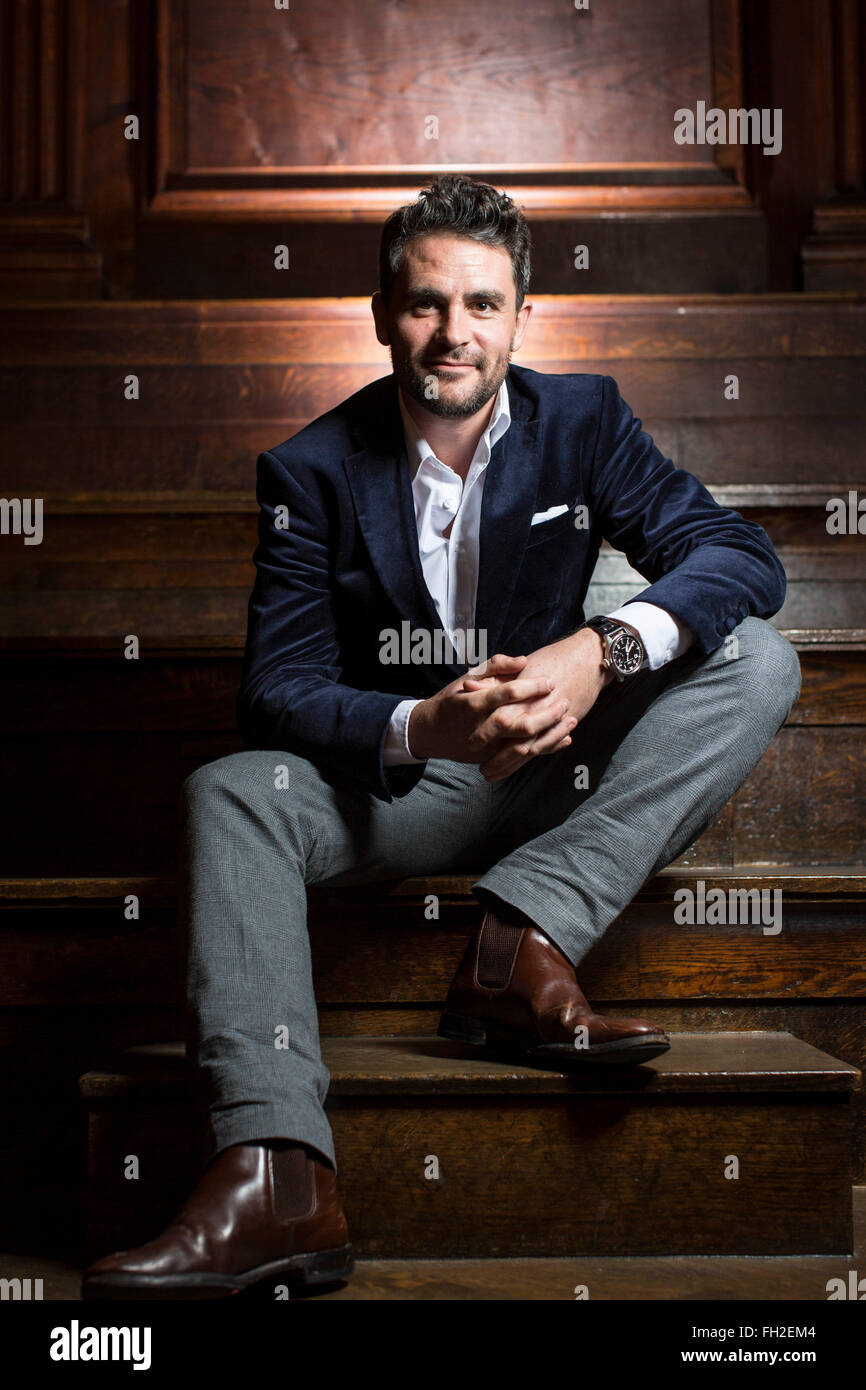 Portrait of explorer and TV presenter Levison Wood Stock Photo - Alamy