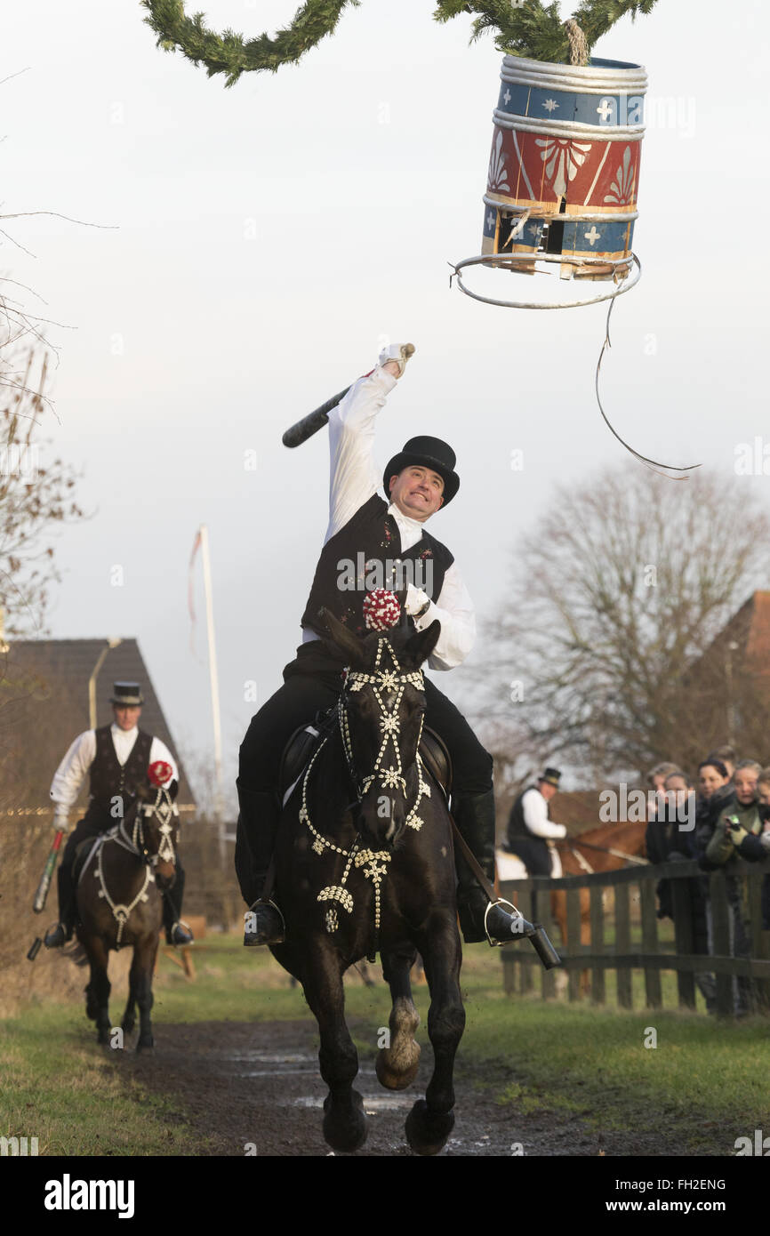 shrove festival horse tradition Denmark Danish day Stock Photo - Alamy