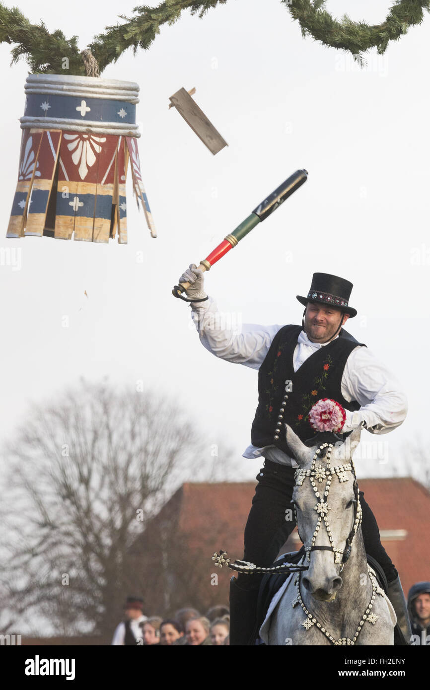 shrove festival horse tradition Denmark Danish day Stock Photo - Alamy