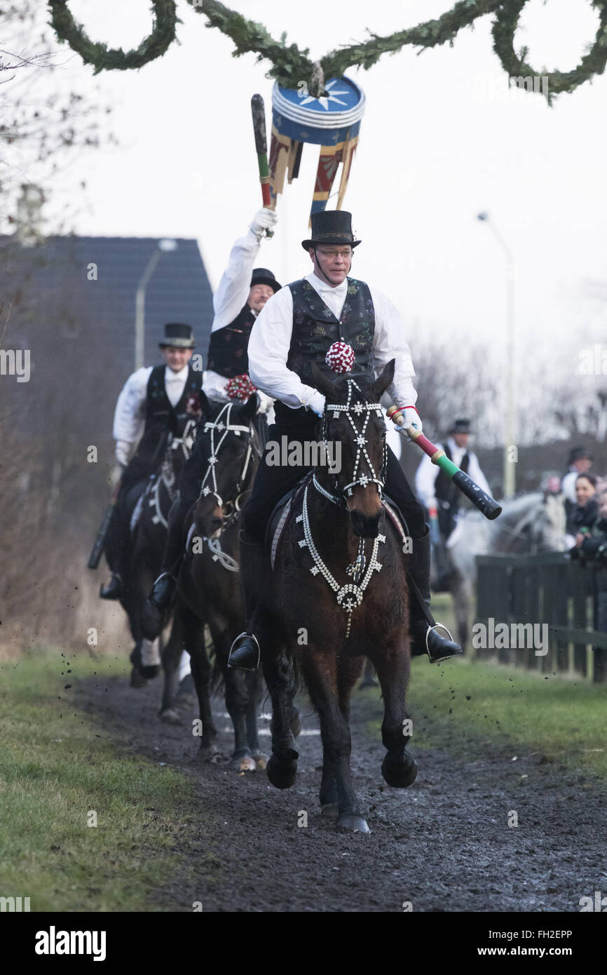 shrove festival horse tradition Denmark Danish day Stock Photo - Alamy