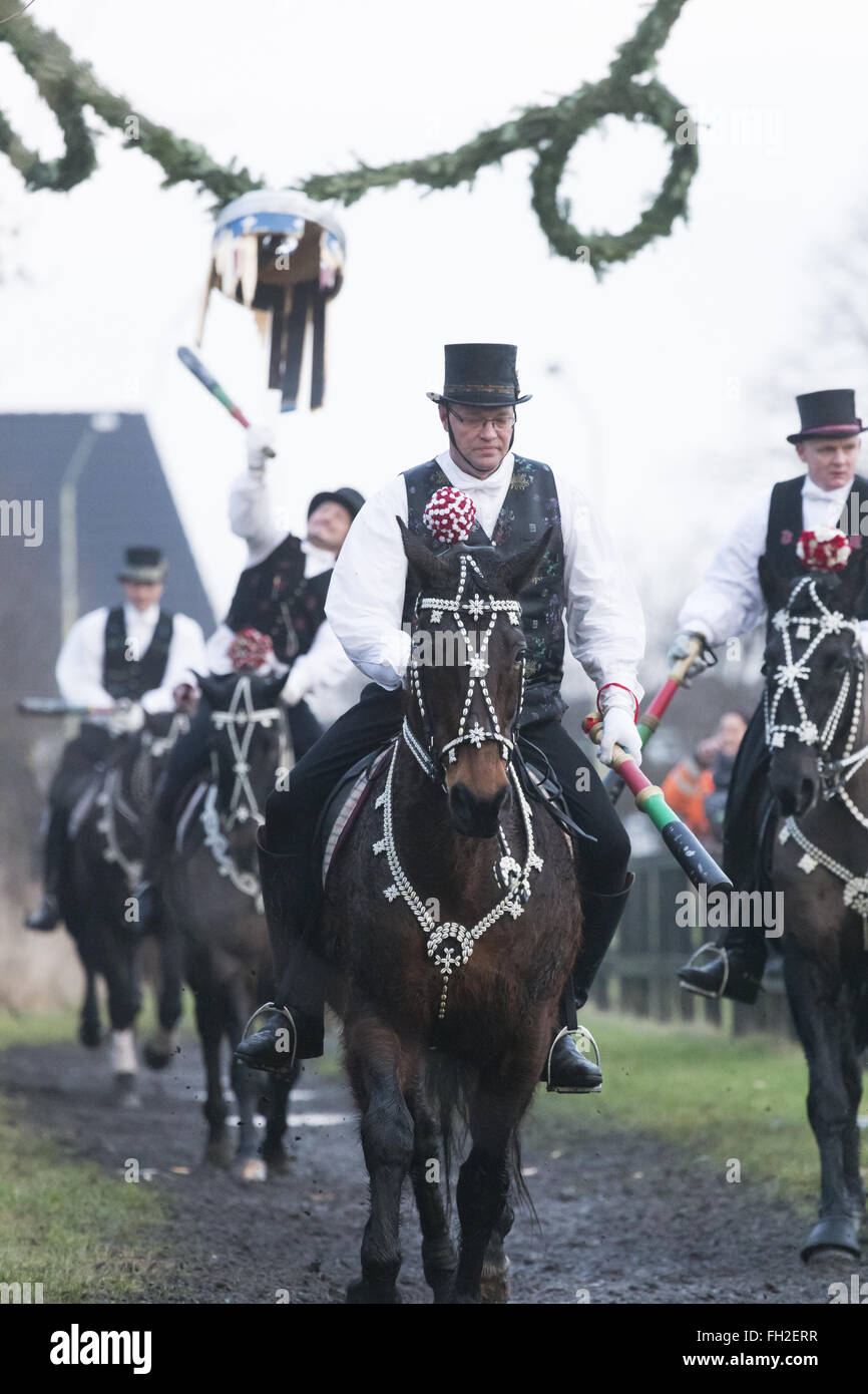 shrove festival horse tradition Denmark Danish day Stock Photo - Alamy