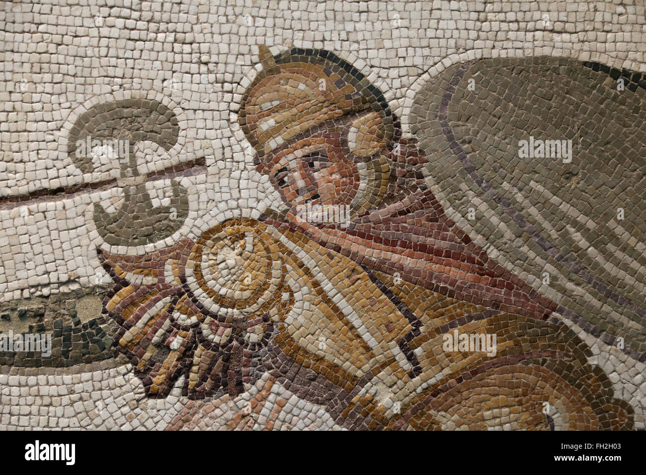 Amazonomachy. Detail of horseman. From Daphne, a suburb of Antioch on ...