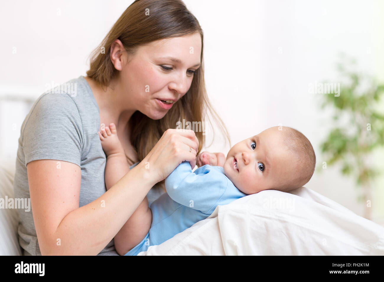 Mother and her Baby together. Love and Family concept. Maternity ...