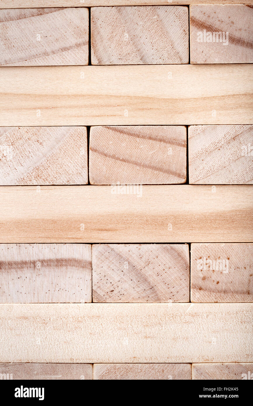 Wooden blocks tower texture background Stock Photo - Alamy