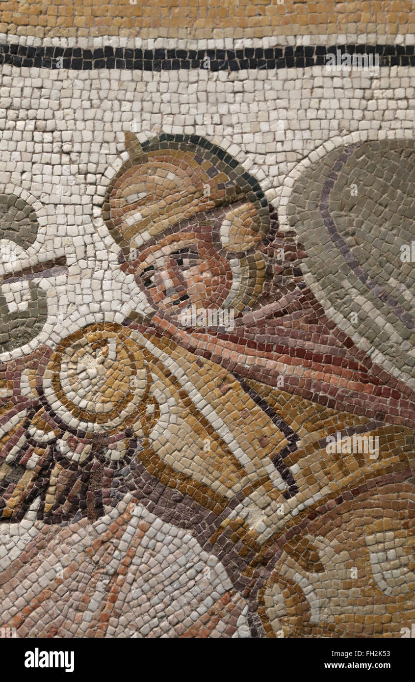 Amazonomachy. Detail of horseman. From Daphne, a suburb of Antioch on ...