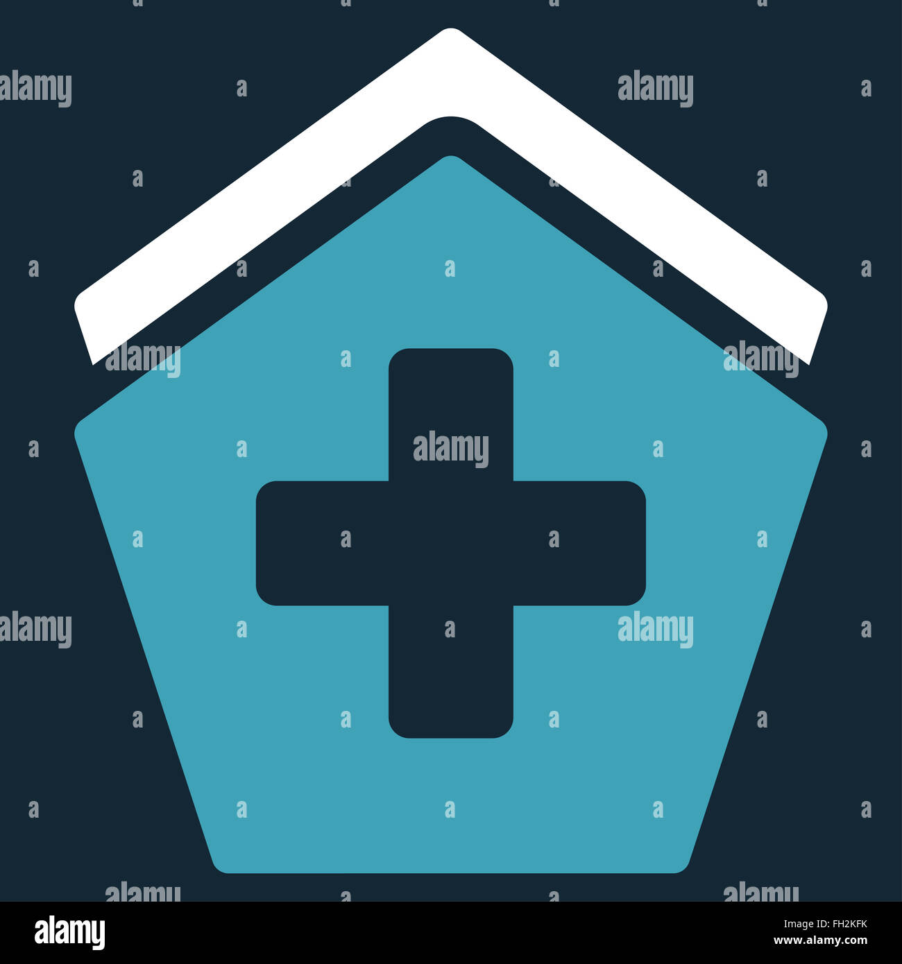 Clinic Building Icon Stock Photo - Alamy