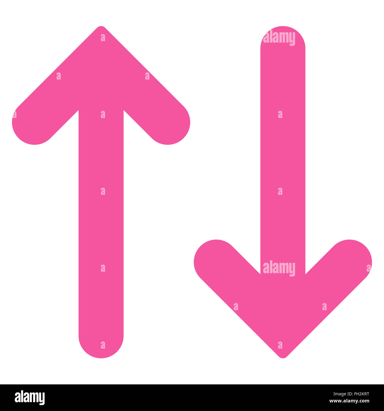 Flip Vertical flat pink color icon Stock Photo - Alamy