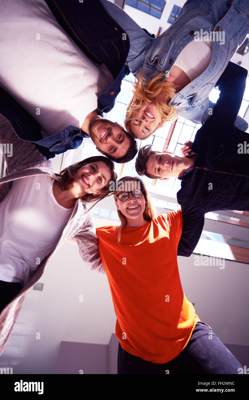 happy students celebrate Stock Photo - Alamy