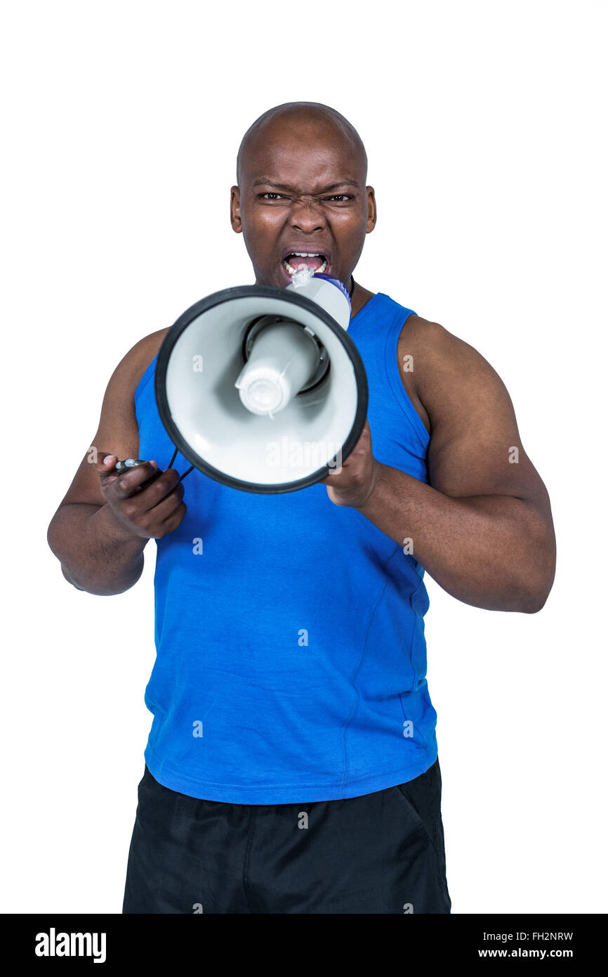 Fit trainer checking his stopwatch Stock Photo - Alamy