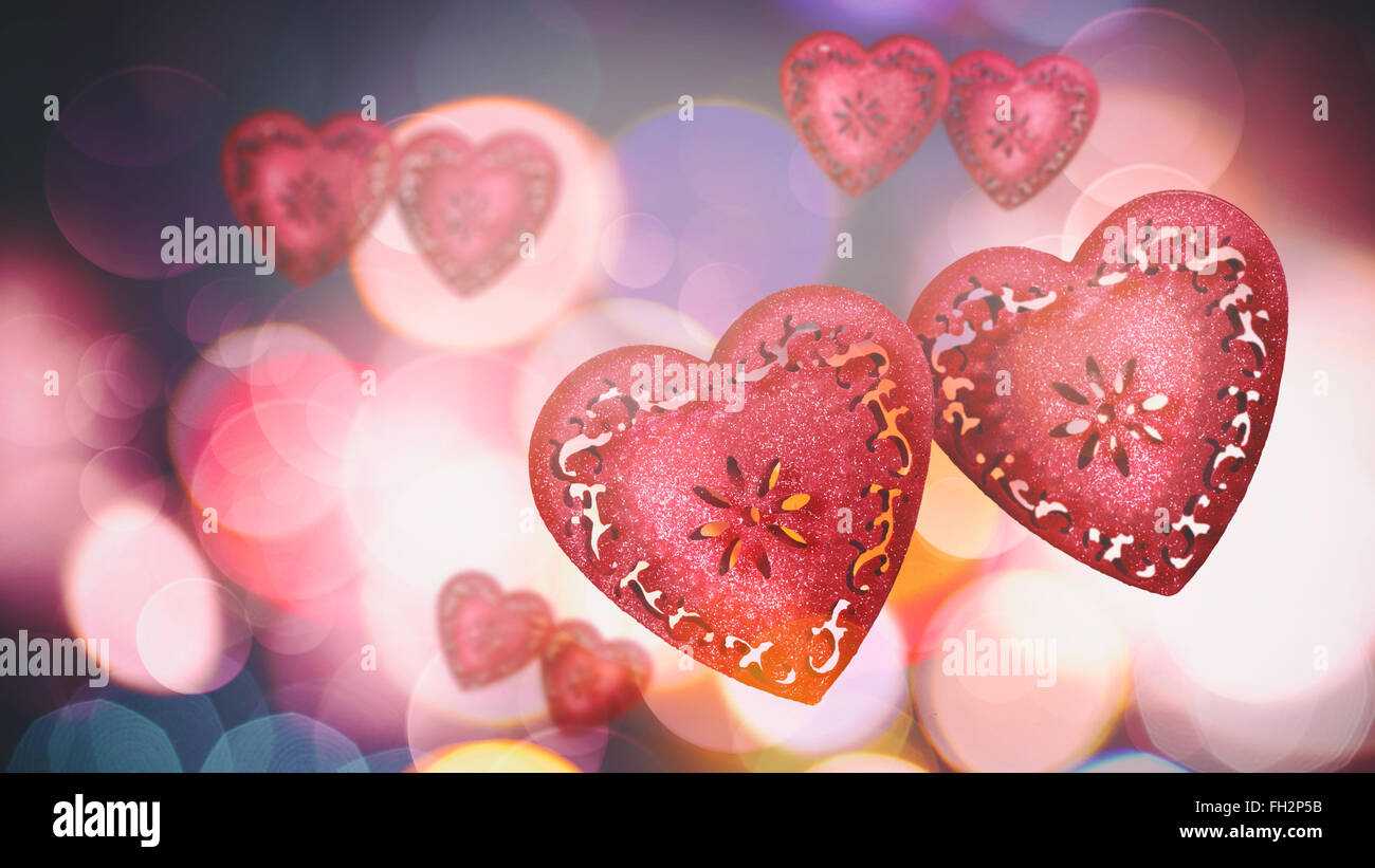 Read hearts. Abstract wedding backgrounds for your design Stock Photo ...