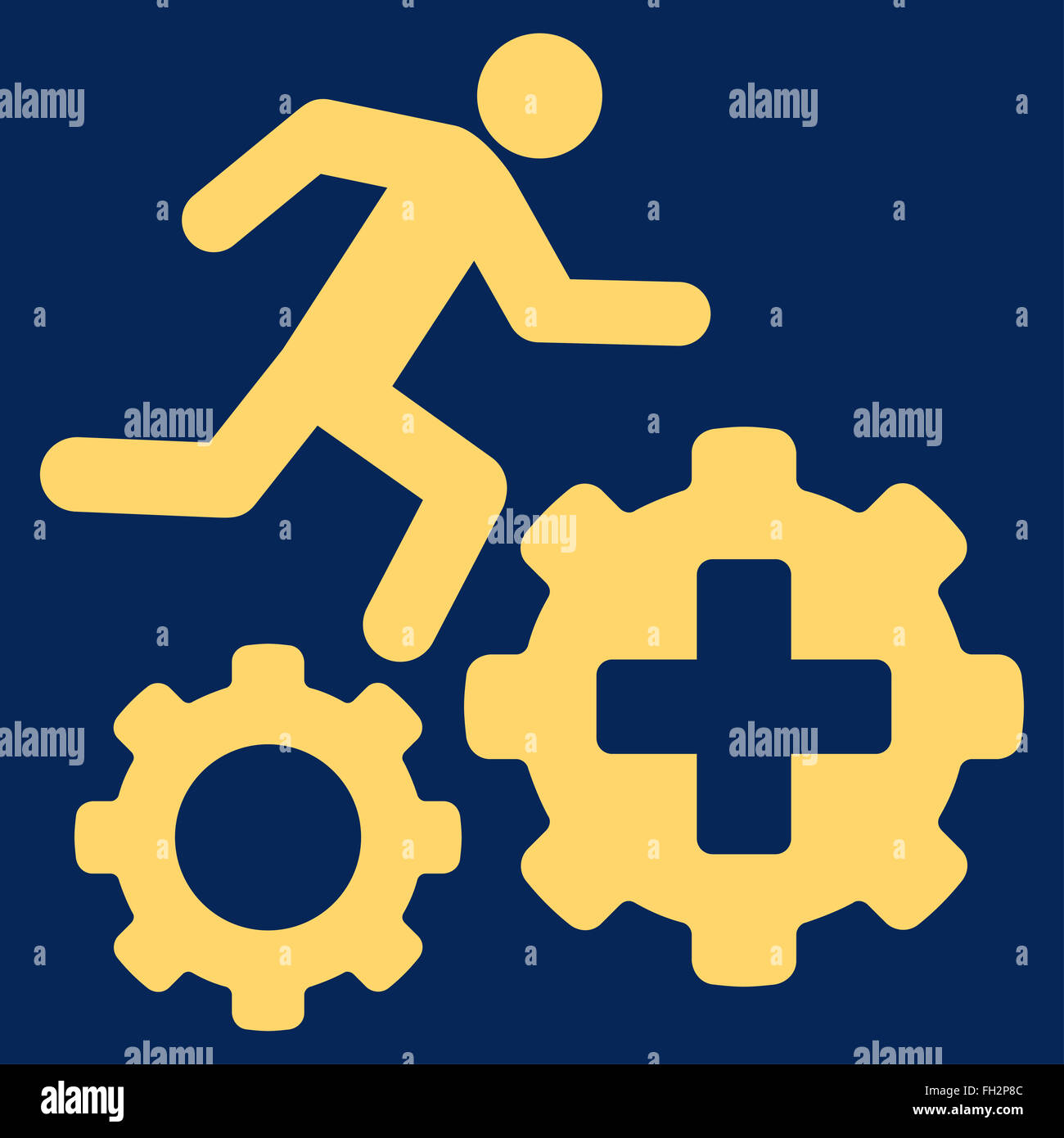 Treatment Process Icon Stock Photo - Alamy