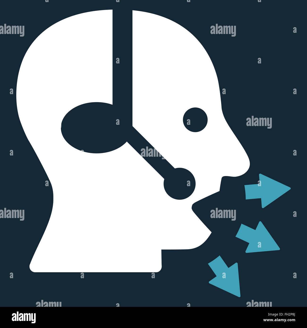 Operator Message Icon Stock Photo - Alamy