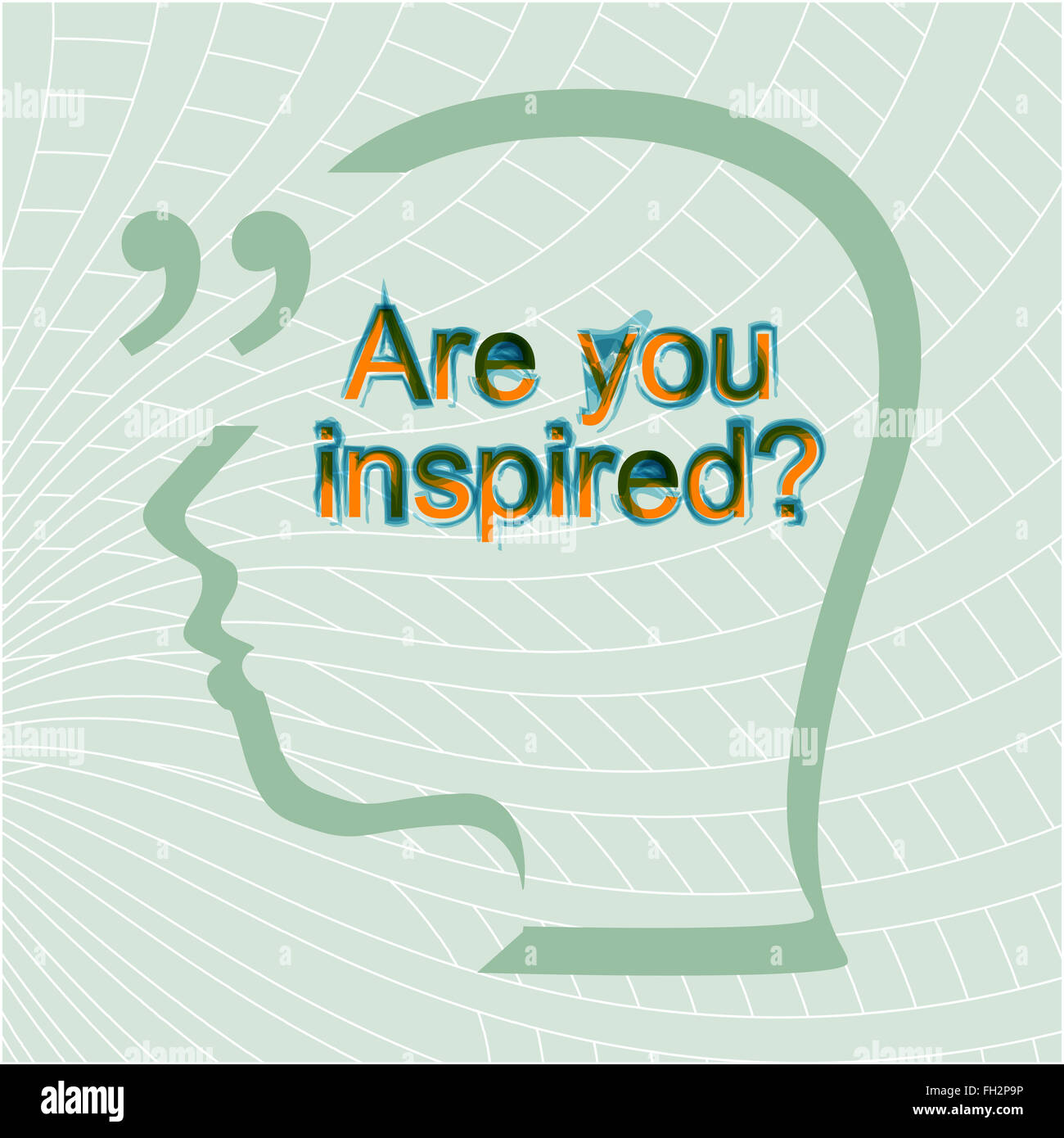 are your inspired. Inspirational motivational quote. Trendy design ...