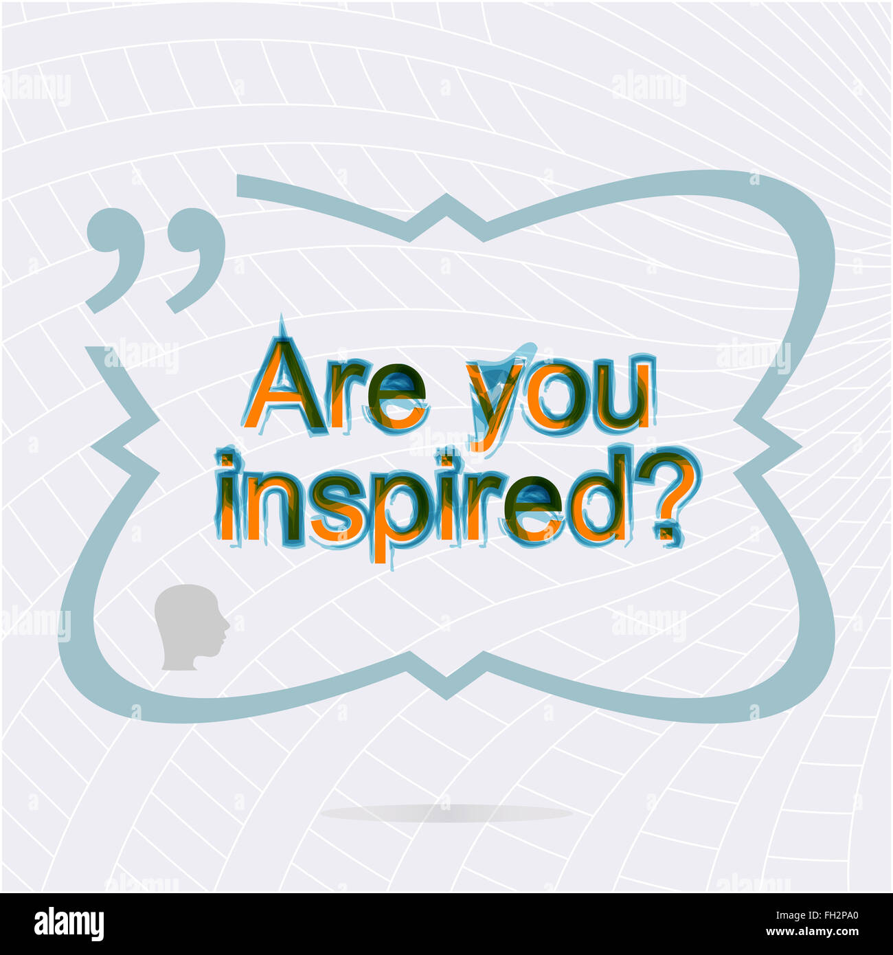 are your inspired. Inspirational motivational quote. Trendy design ...