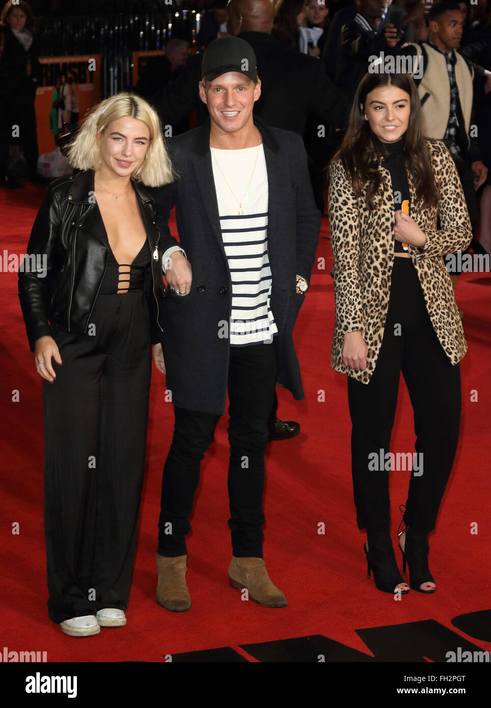 London, UK. Jess Woodley, Jamie Laing and guest at the World Premiere ...