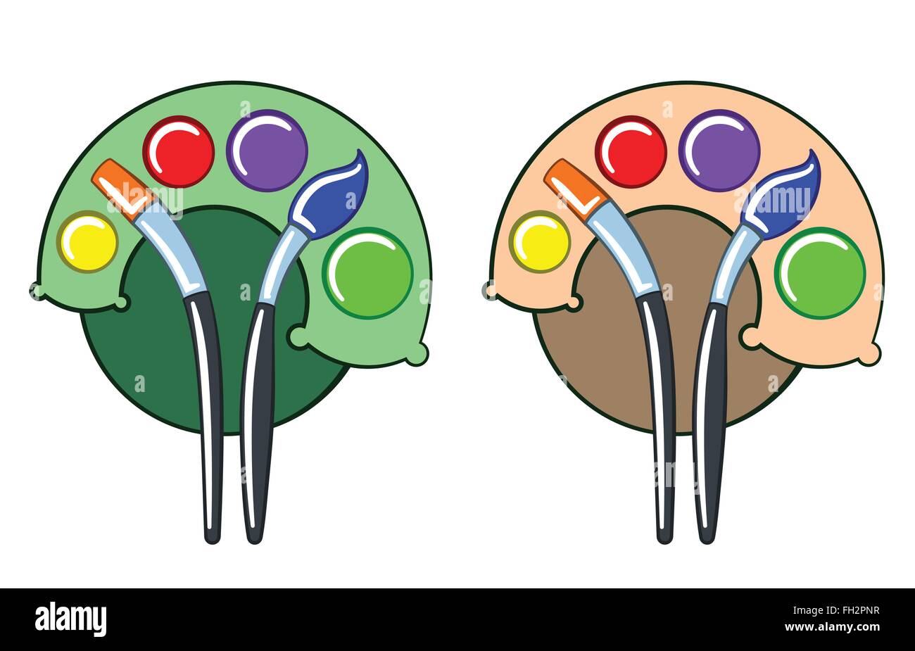 Color palette as tree Stock Vector Image & Art - Alamy