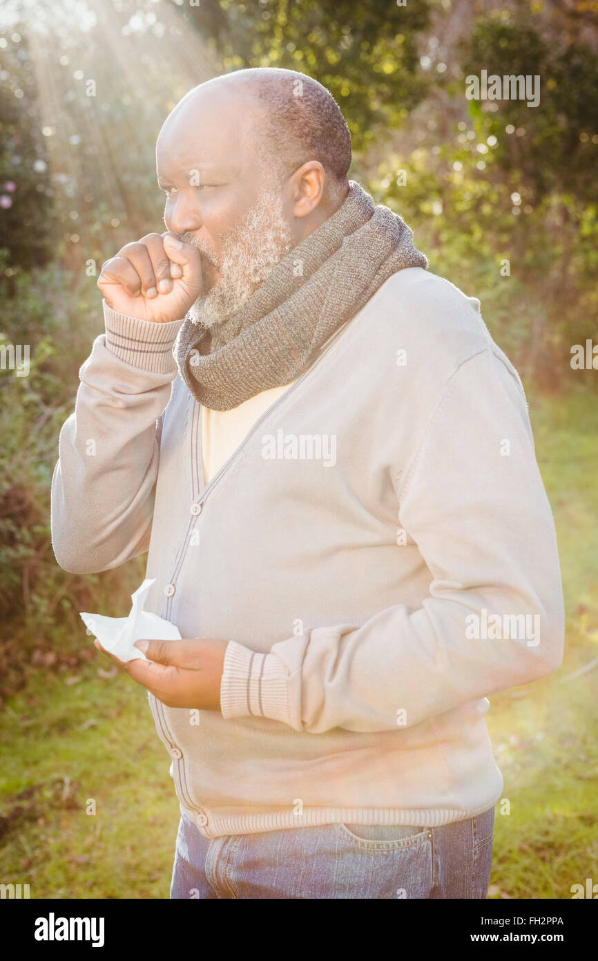 Coughing man black hi-res stock photography and images - Alamy