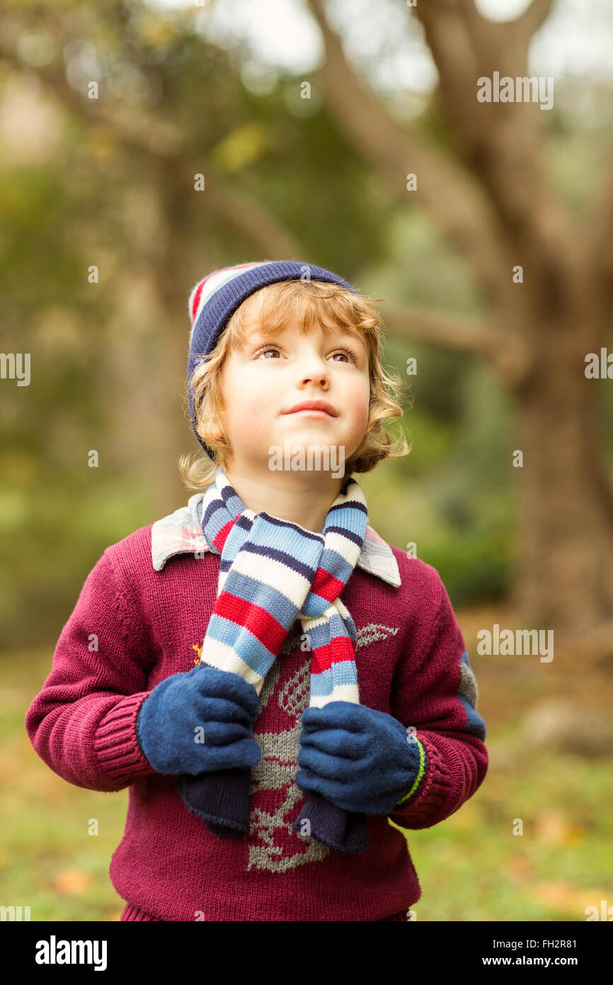 Smiling little boy posing for camera Stock Photo - Alamy
