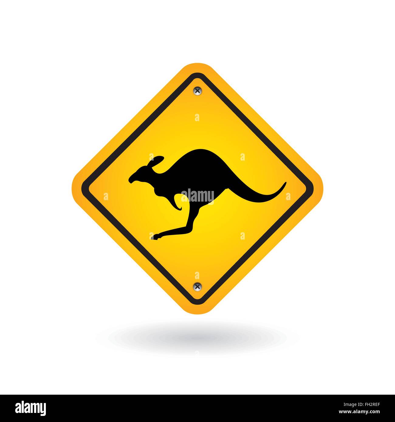 Kangaroo road australia Cut Out Stock Images & Pictures - Alamy