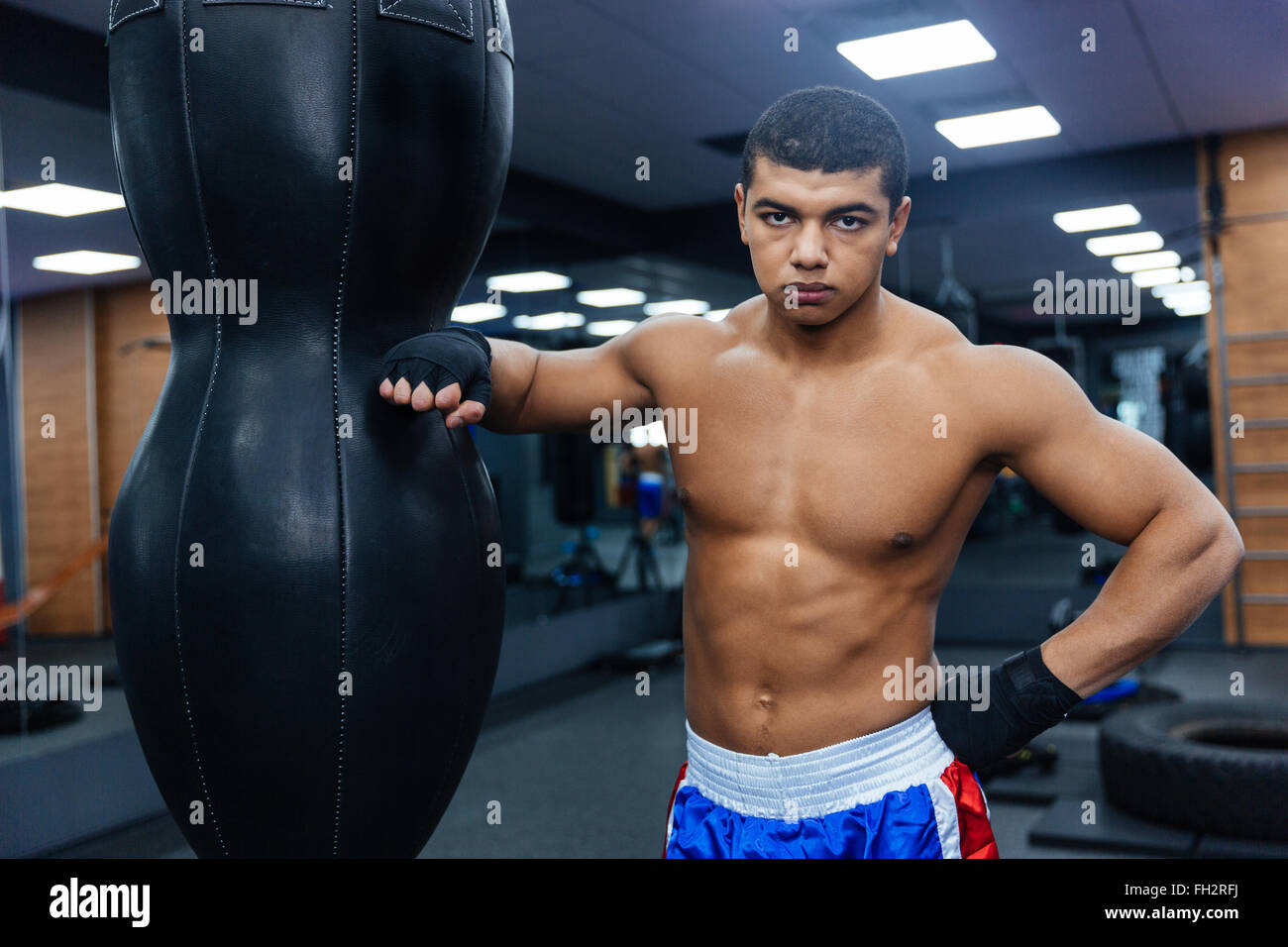 Portrait male boxer standing hi-res stock photography and images - Alamy