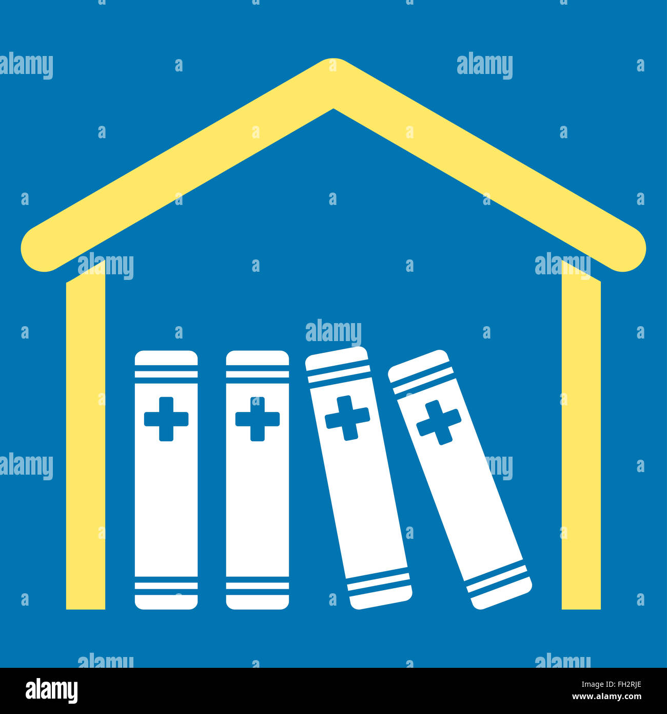 Medical Library Icon Stock Photo - Alamy