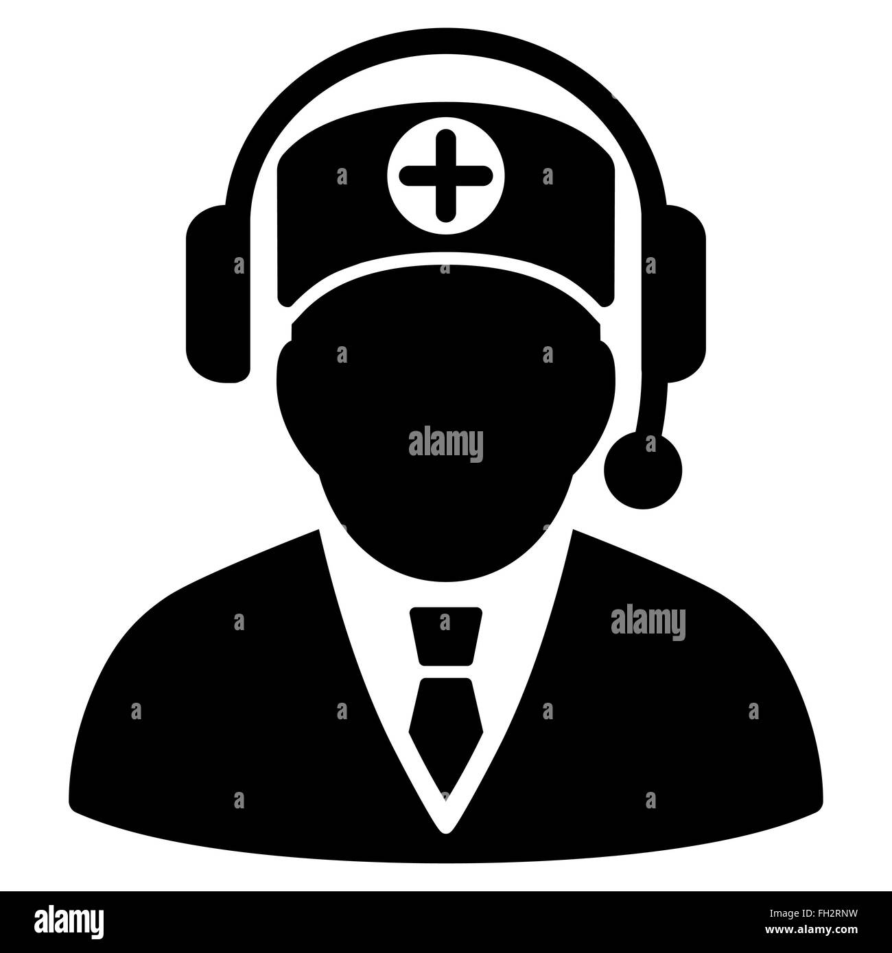 Medical Operator Icon Stock Photo - Alamy