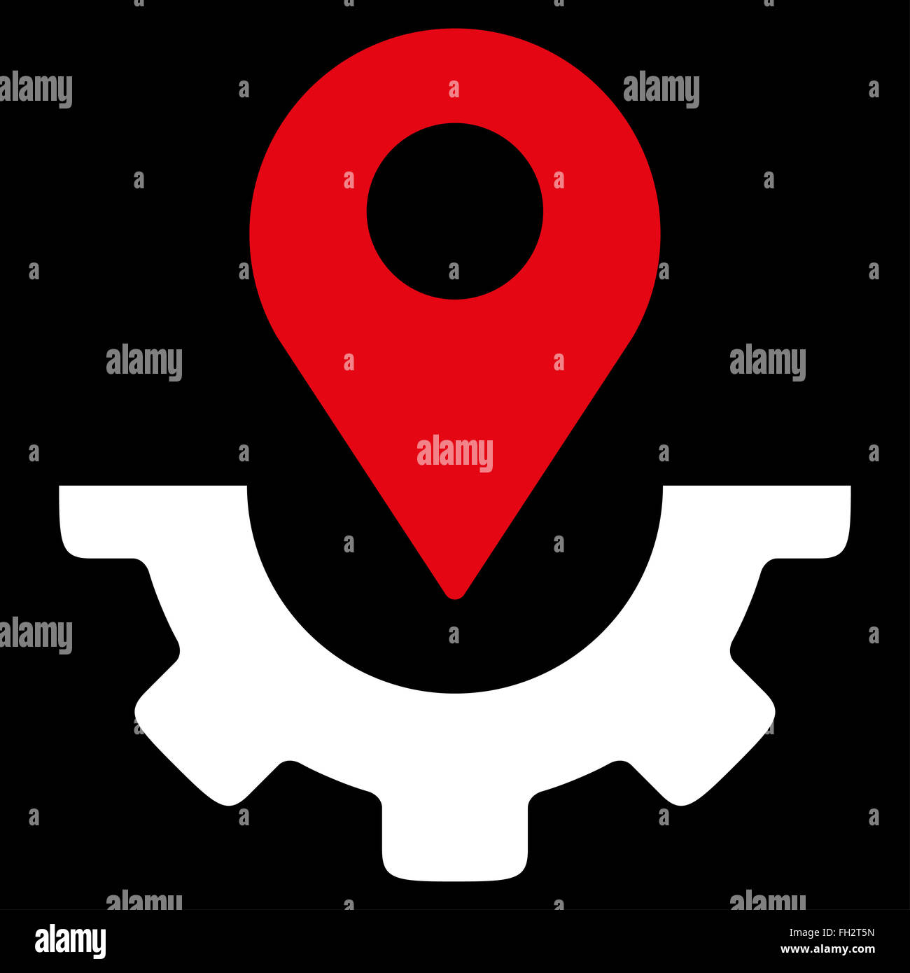 Service Map Marker Icon Stock Photo - Alamy